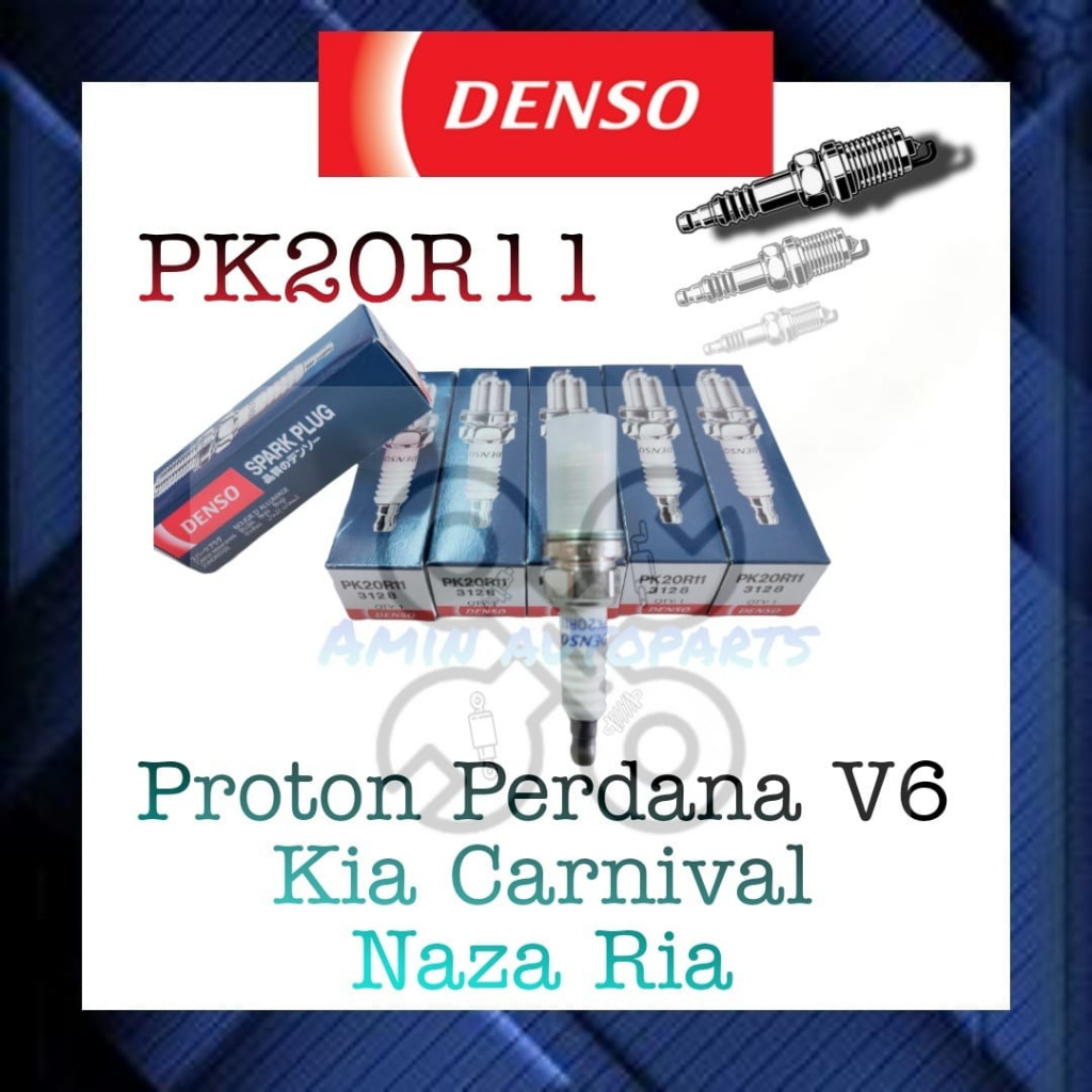 Denso Platinum Spark Plug PK20R11 for Proton Perdana v6 / Kia Carnival ...
