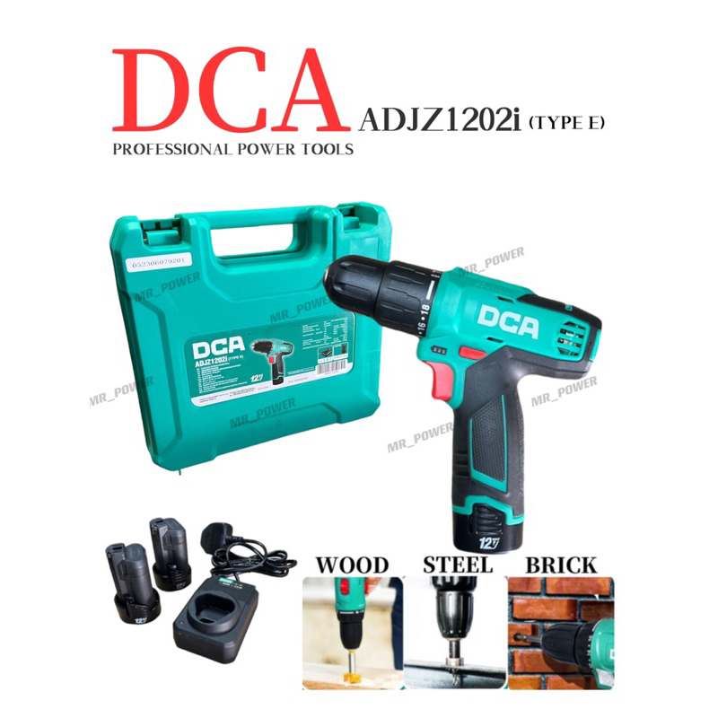 DCA cordless drill -10.8v /codless harmer drill 12v ADJZ1202i(type E) | Shopee Malaysia