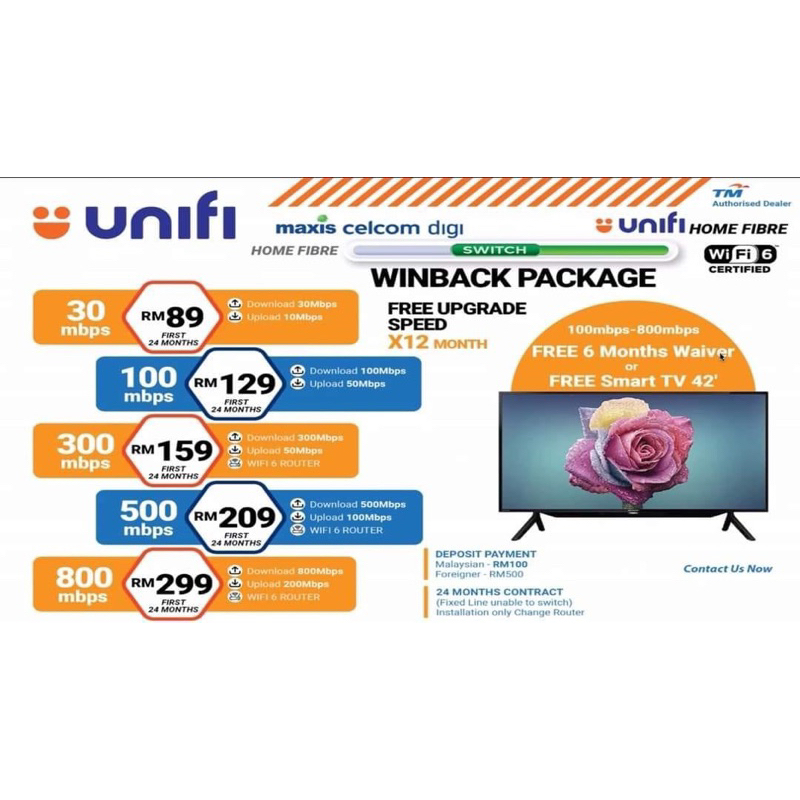 💥MAXIS TRANSFER REQUEST TO UNIFI PROMOTION💥📢REBATE RM1000 | Shopee Malaysia