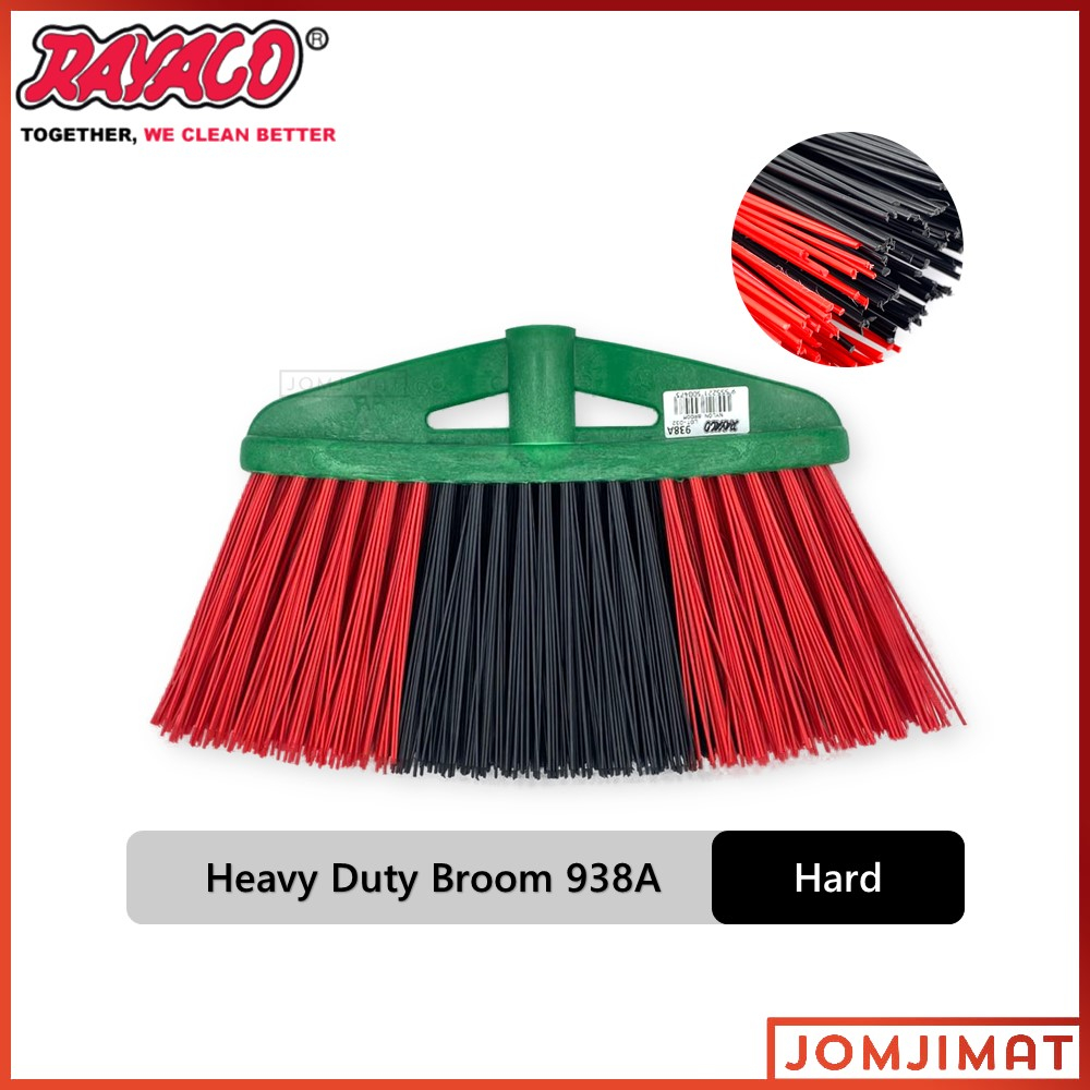 Rayaco Heavy Duty Broom 938A / Penyapu Plastik Lantai Bulu Keras ...