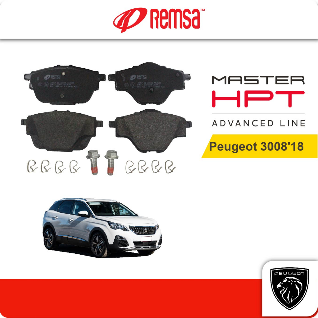 REMSA RAER Brake Pads (1 set) - Compatible with Peugeot 3008'18 ...