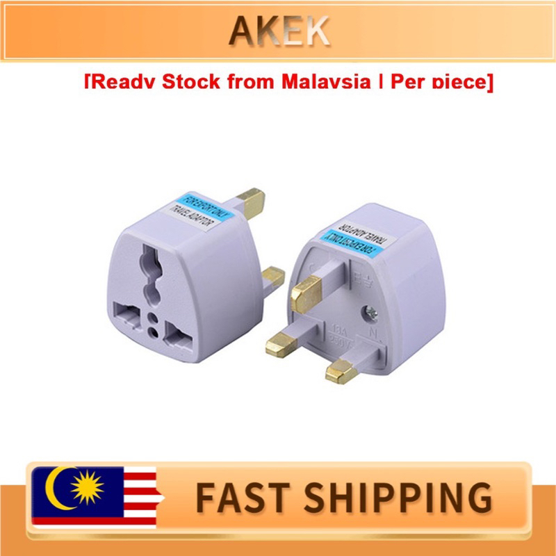 Ready Stock 3 Pin Conversion Plug Universal Adapter British Socket ...