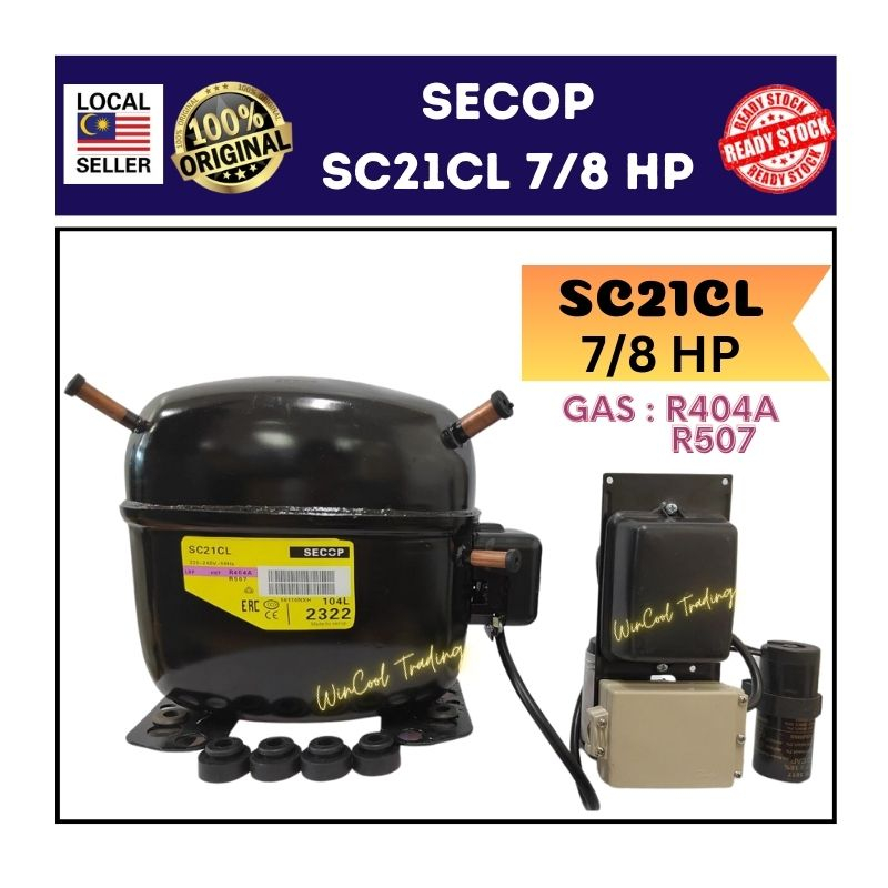 SECOP COMPRESSOR SC21CL (7/8HP) GAS R404a/R507 | Shopee Malaysia
