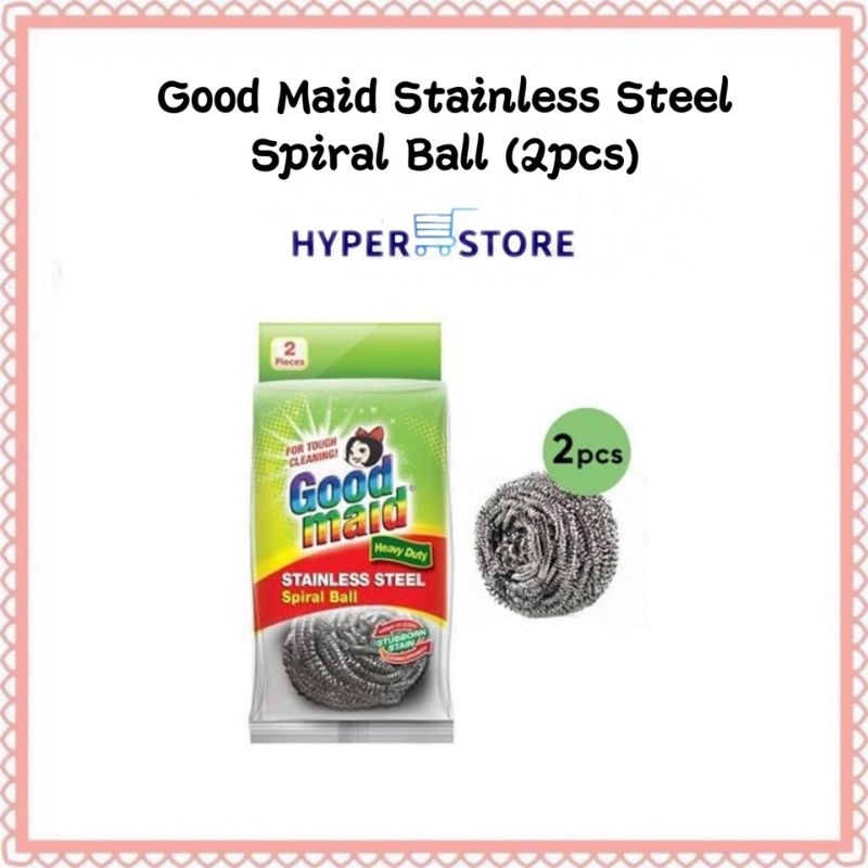 Good Maid Heavy Duty Stainless Steel Spiral Ball (2pcs) | Shopee Malaysia