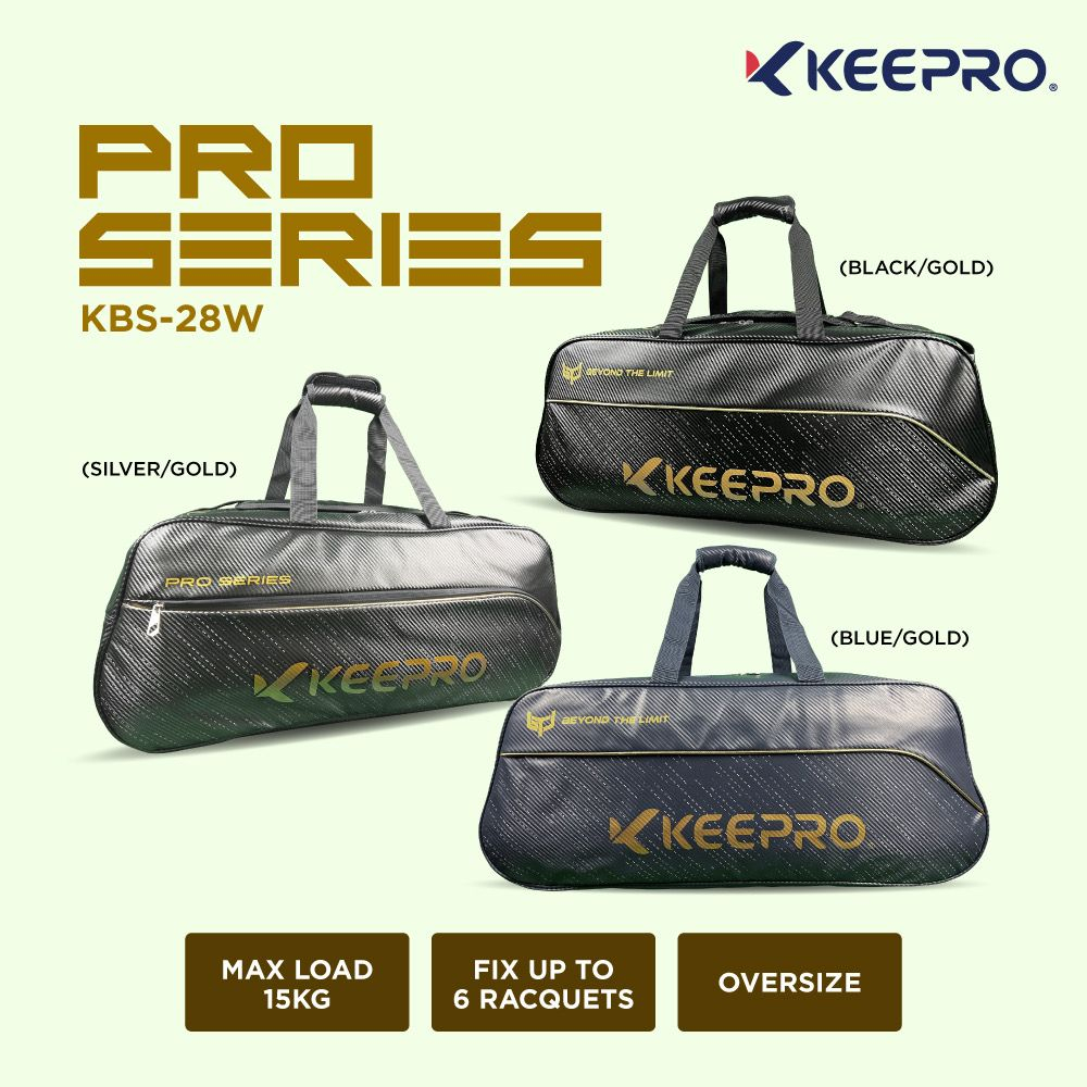 KEEPRO NEW Woven design PU leather PRO Series Badminton Racquet Bag | Shopee Malaysia