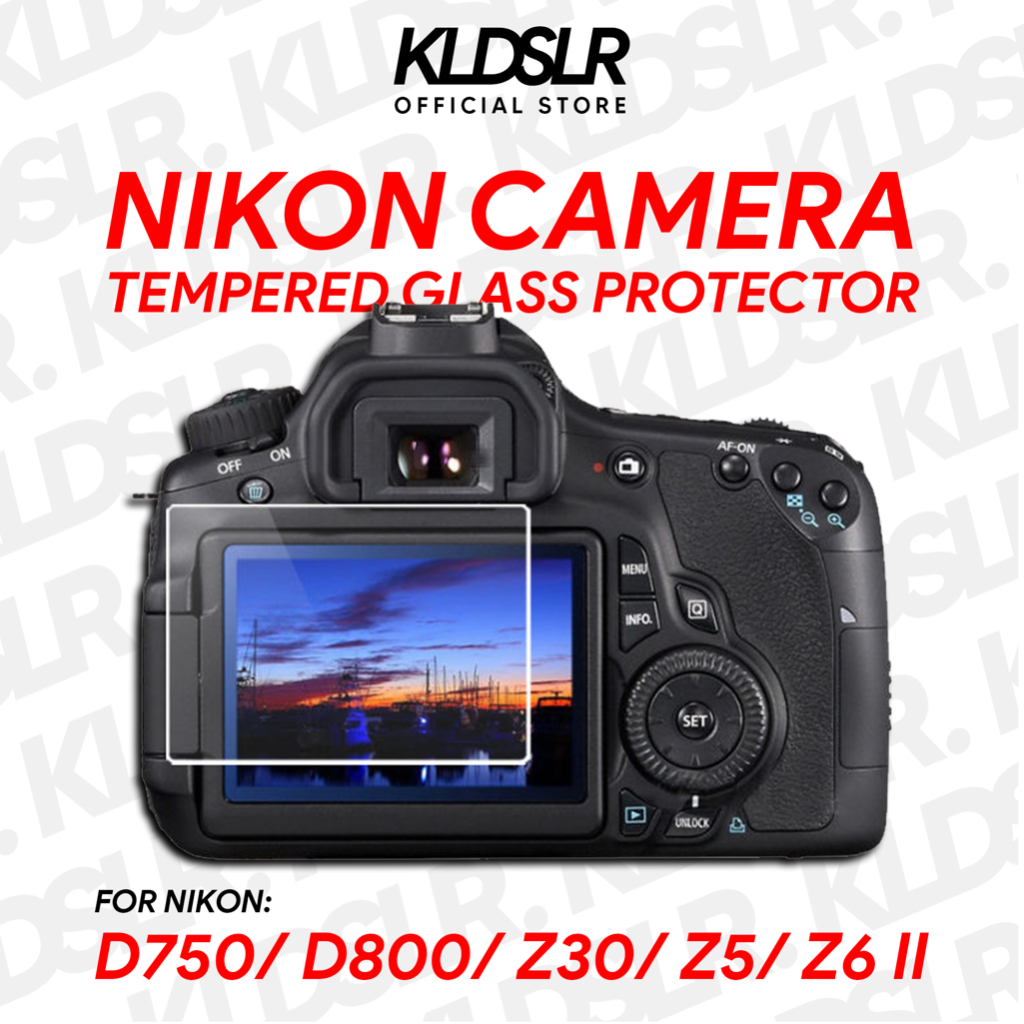 Nikon Camera Clear HD Tempered Glass Screen Protector for D750/ D800/ Z30/ Z50/ Z6 II | Shopee ...