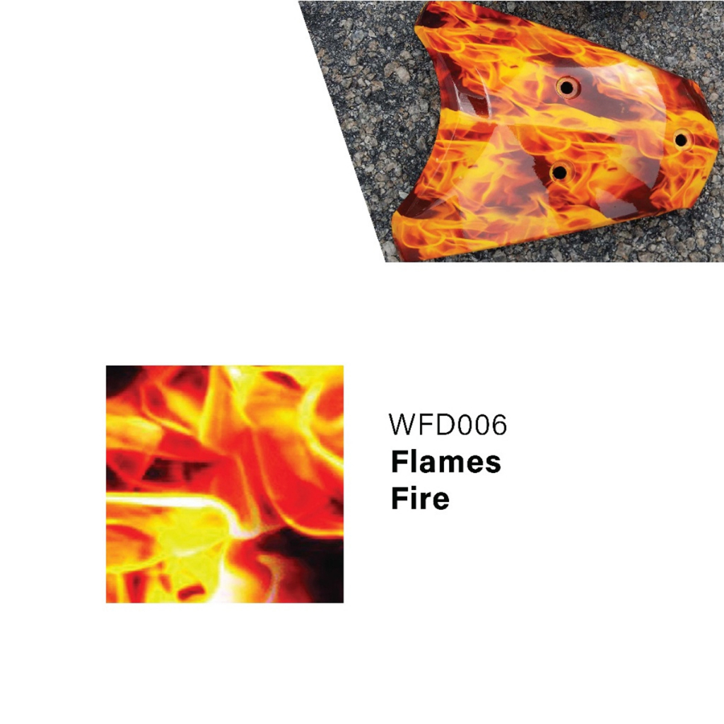Samurai Paint Water Transfer Film WFD006 Flames Fire (1.0m x 0.5m ...