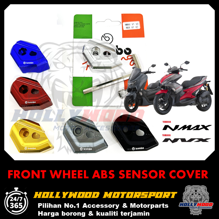 YAMAHA NMAX NVX 155 V1 V2 FRONT WHEEL ABS SENSOR PROTECTOR COVER CAP ...