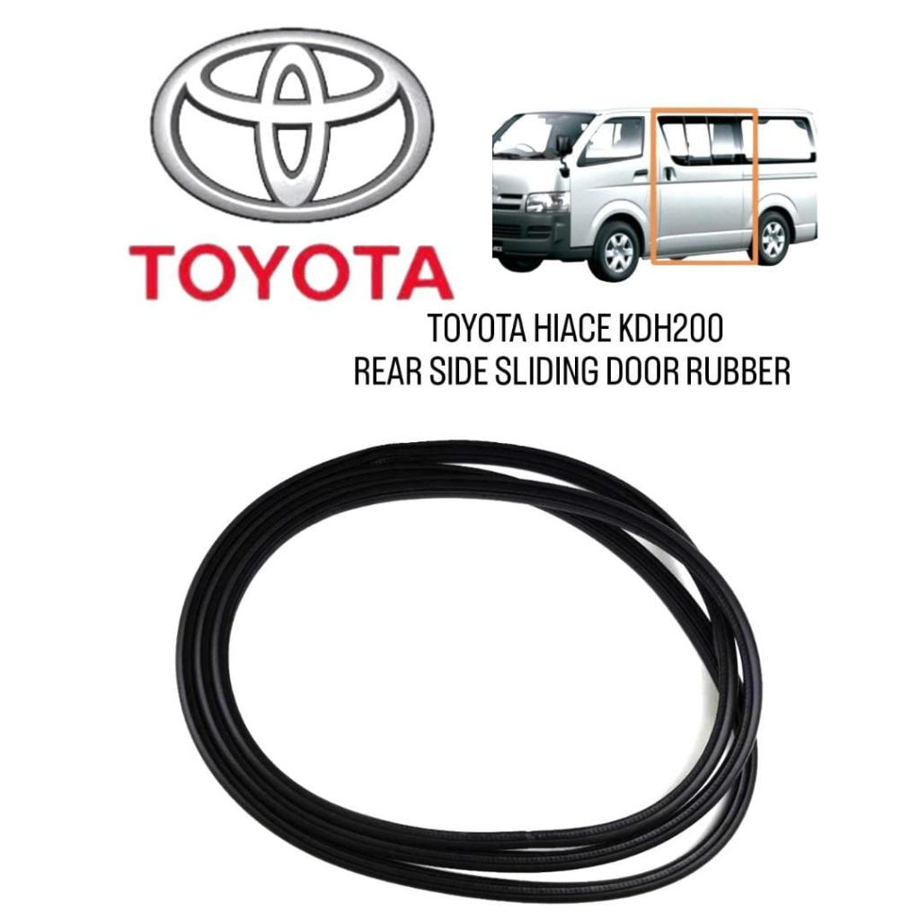 Toyota Hiace KDH200 Van Rear Side Sliding Door Inner Door Rubber ...