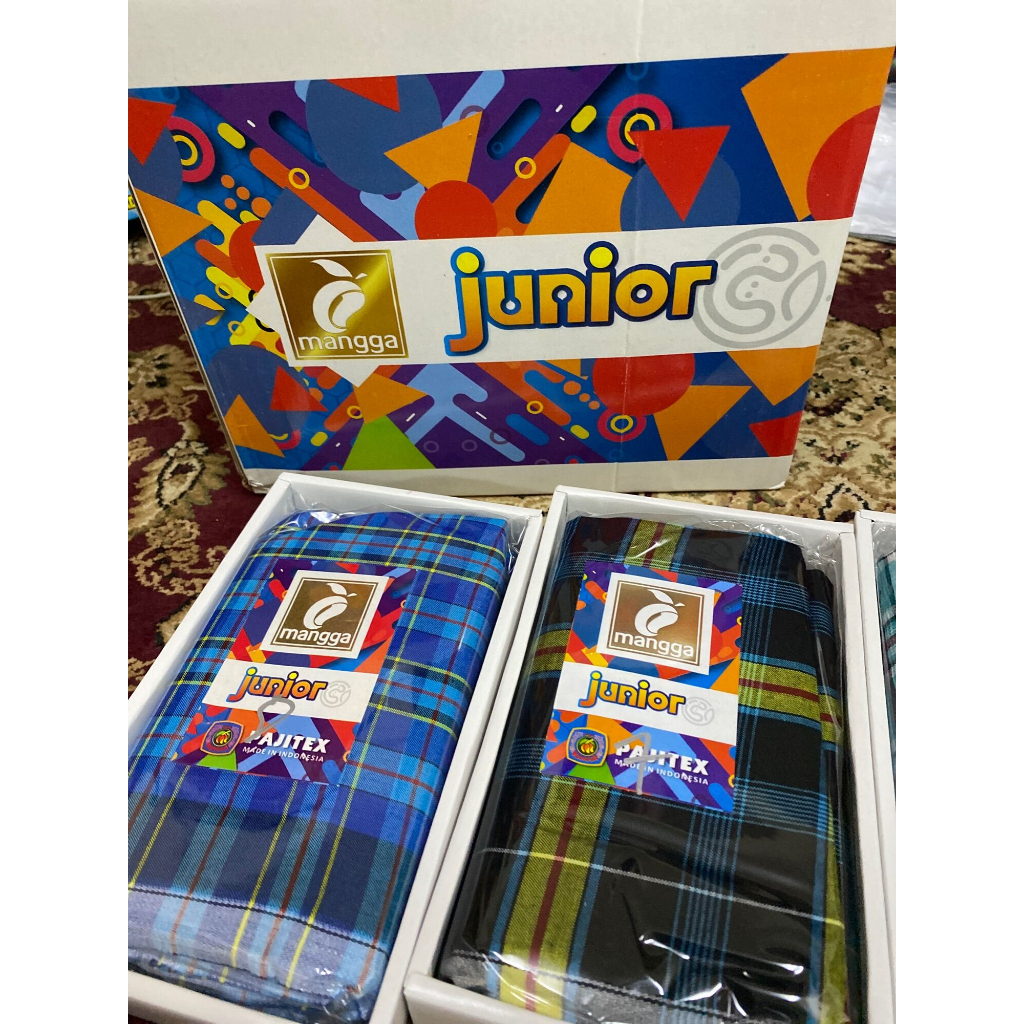 KAIN SARUNG PELIKAT BUDAK BUDAK MANGGA JUNIOR siap berjahit kemas kain ...