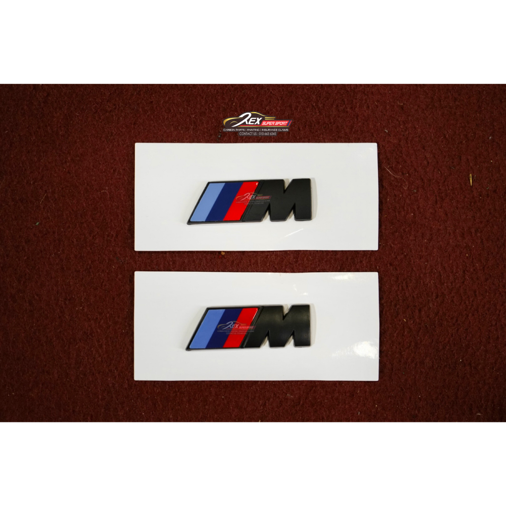 BMW G20 G30 F30 F32 F10 Emblem Fender M Performance Logo Badge Matte ...