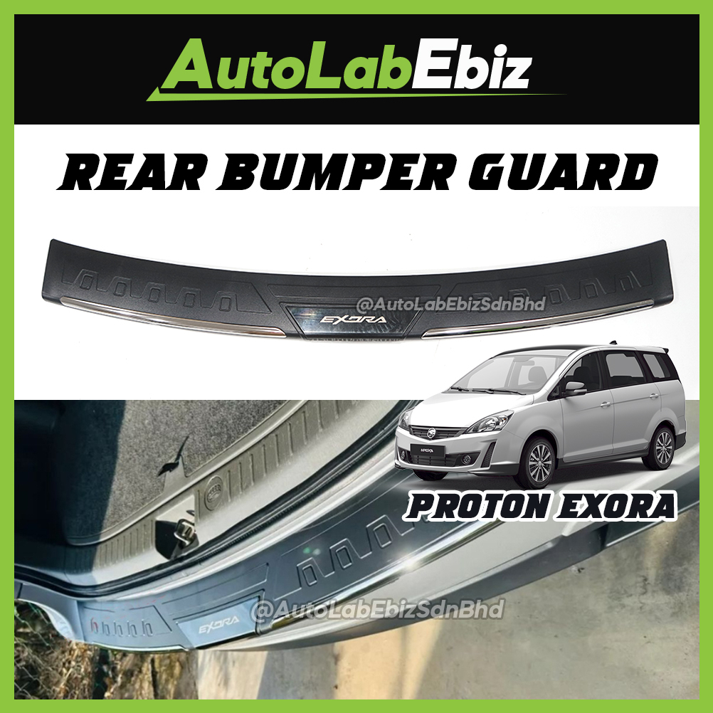 Rear Bumper Guard 3D with Chrome Linning Proton Exora | Shopee Malaysia