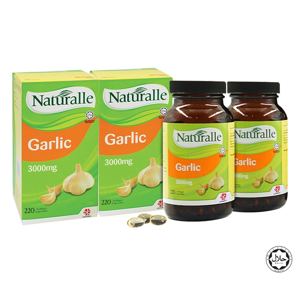 NATURALLE GARLIC 3000mg 220s single/twin pack High Blood Pressure ...