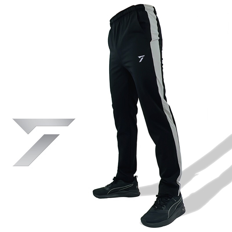 Seven Tracksuit / Training Pant /Seluar Sukan • Stretchable • Black ...