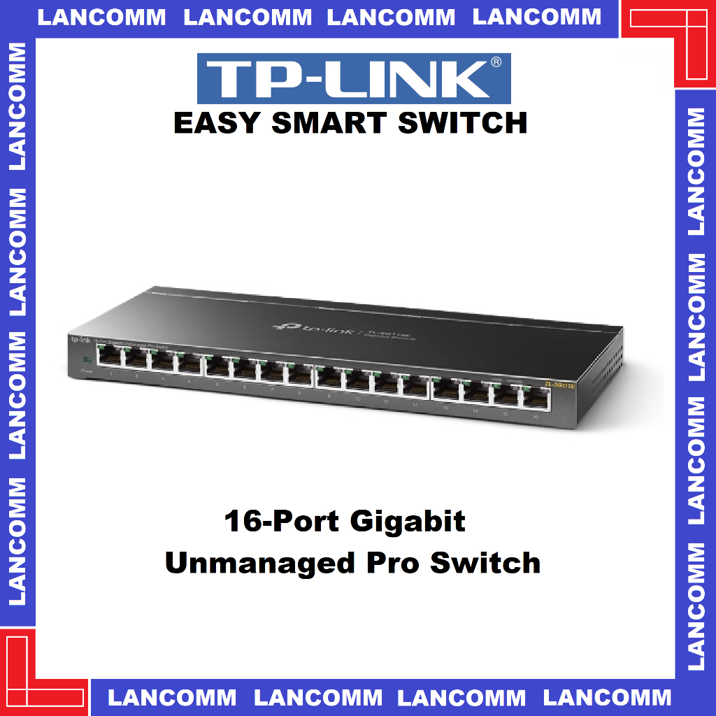 TP-LINK TL-SG116E 16-Port Gigabit Unmanaged Pro Switch | Shopee Malaysia