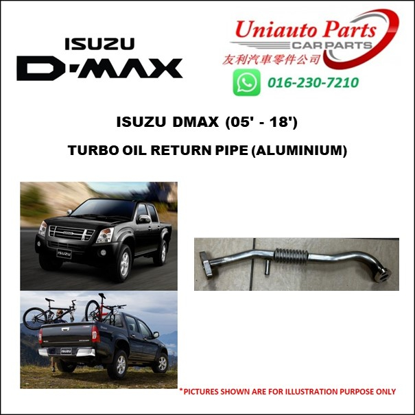 ISUZU DMAX (05' - 18') TURBO OIL RETURN PIPE (ALUMINIUM) | Shopee Malaysia