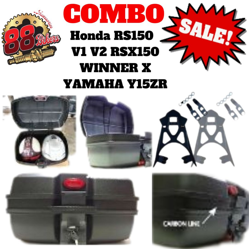 COMBO Premium JACOB Storage Box/Givi Box 45L + YAMAHA Y15ZR HONDA RS150 ...