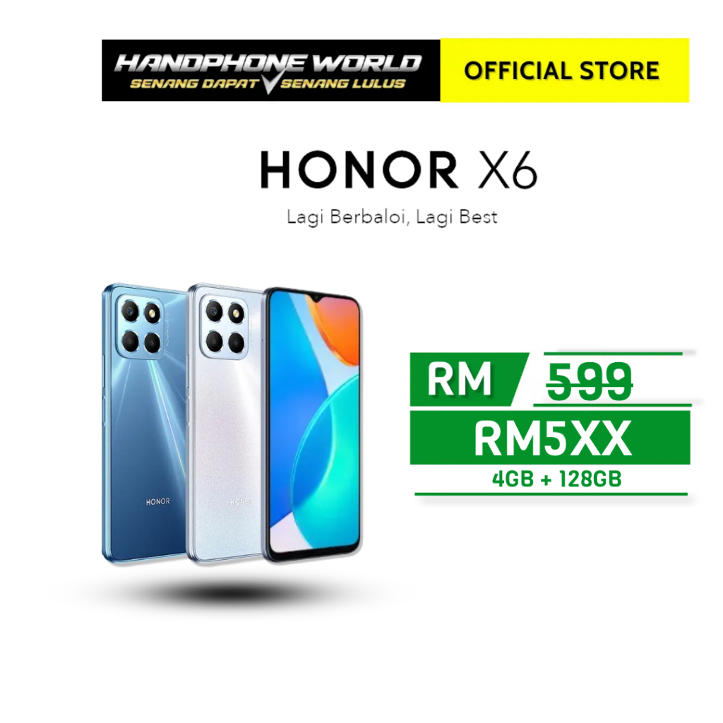 Honor X6 (4GB + 128GB) | 50MP MAIN CAMERA | 6.51" FULLVIEW DISPLAY | 5000mAH BATTERY CAPACITY ...