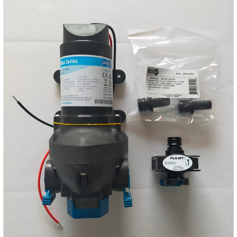 31395-4024-3A JABSCO PAR-MAX 3 MARINE FRESHWATER / PRESSURE PUMP DC24V ...