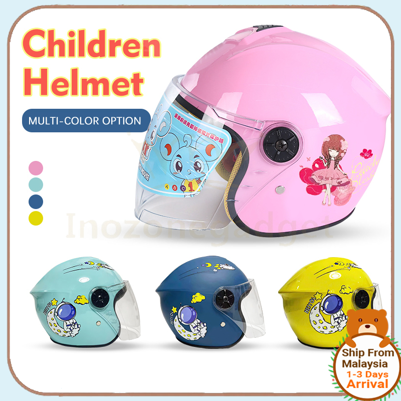 Kids Helmet Motorcycle Cartoon Design Helmet Half Surface Safety ...