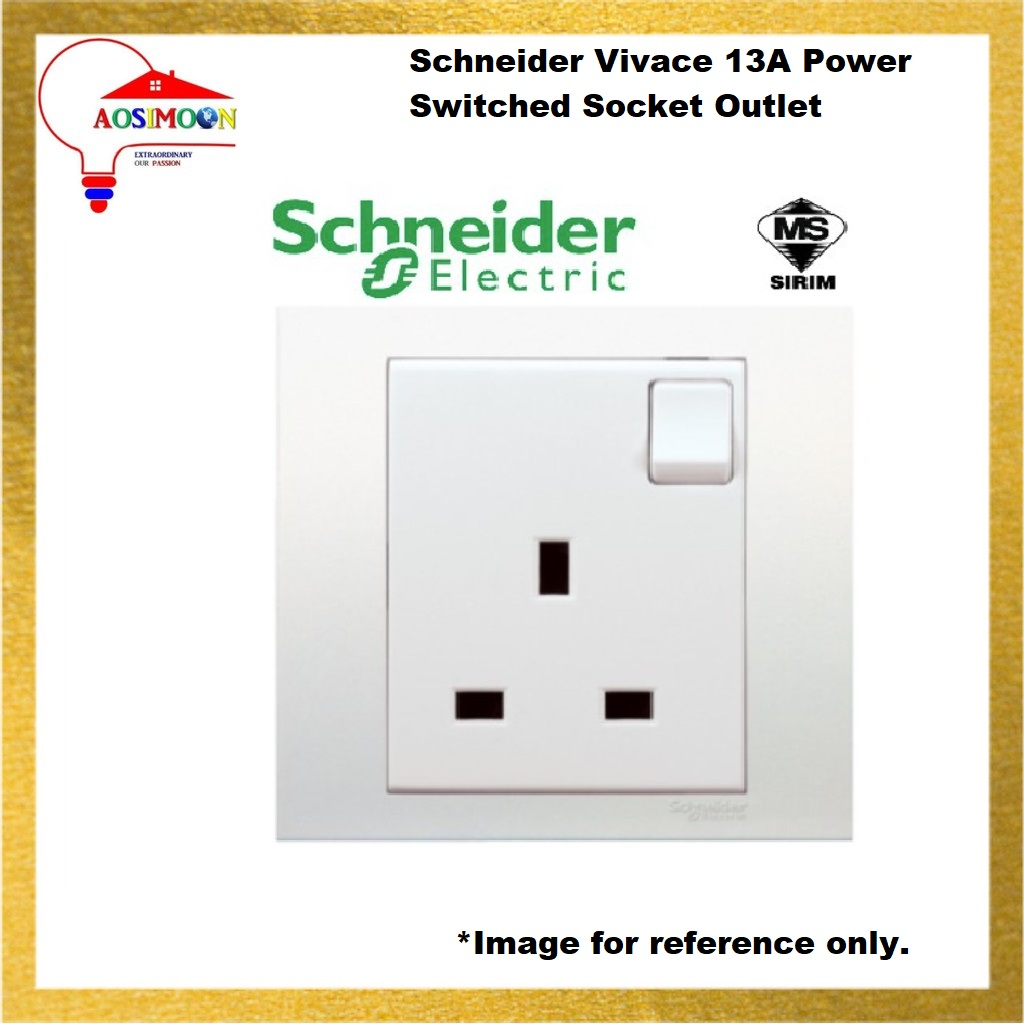 Schneider Vivace 13A Power Switched Socket Outlet | Shopee Malaysia