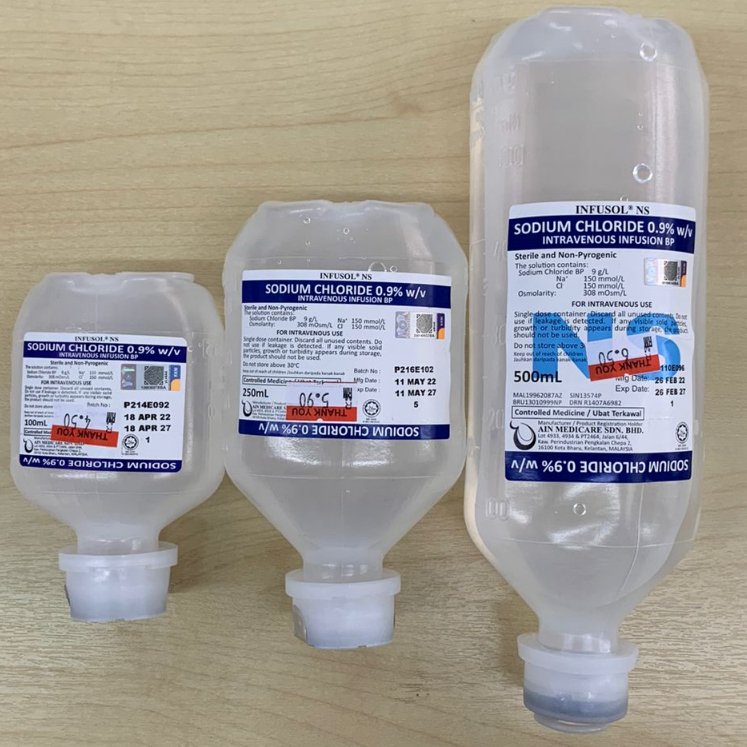 Sodium Chloride 0.9% Normal Saline Intravenous Infusion BP | 500ml ...