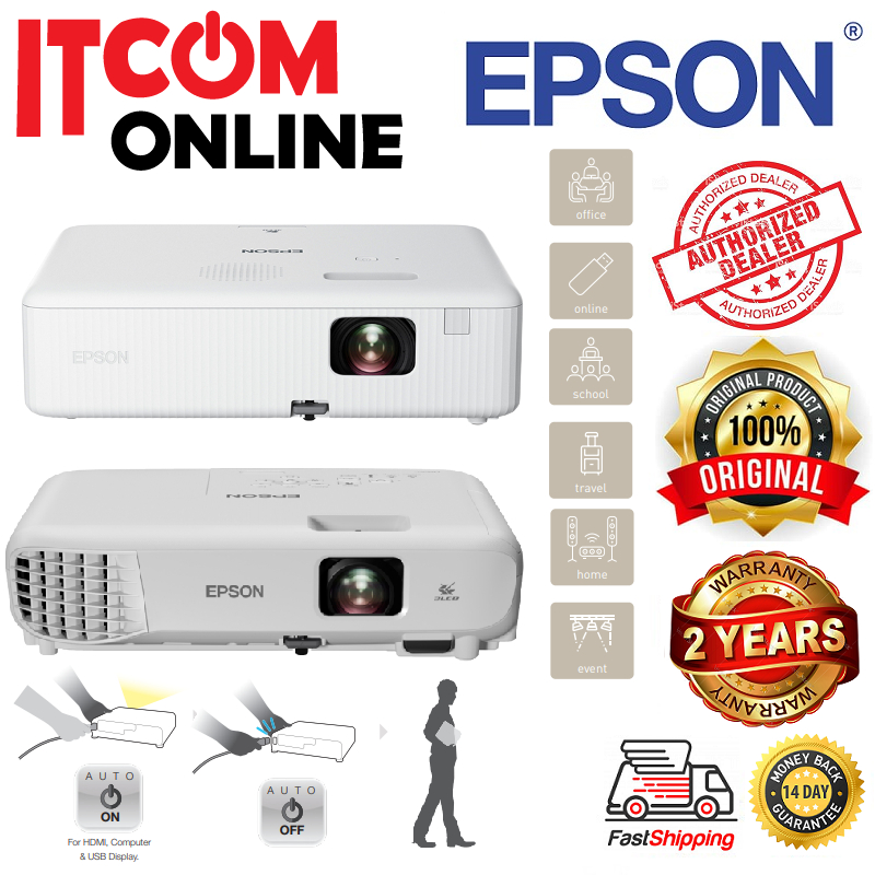 EPSON 3000/3300/3600 LUMENS 3LCD XGA (1024x768/1920 x 1080) PROJECTOR (EB-X06/EB-E01/CO-FH01 ...