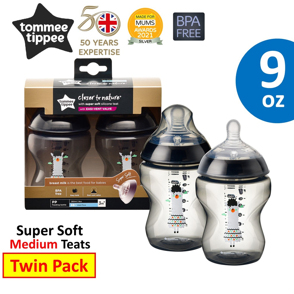 BUNDLE Tommee Tippee CloserToNature Tinted Set Baby PPSU PP Feeding ...
