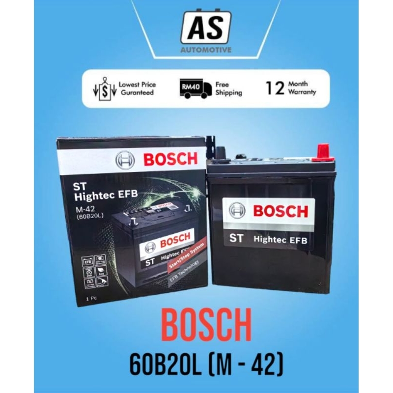 M-42 | 60B20L Battery BOSCH Car Battery - High Spec For Start Stop Vehicle Car Battery Myvi Eco ...