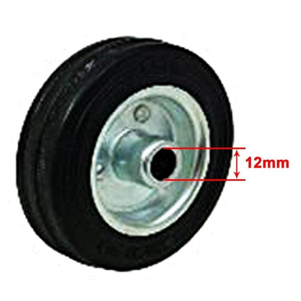 3 4 5 Inch 3" 4" 5" Rubber Castor Wheel Brake Swivel Rigid Castor ...