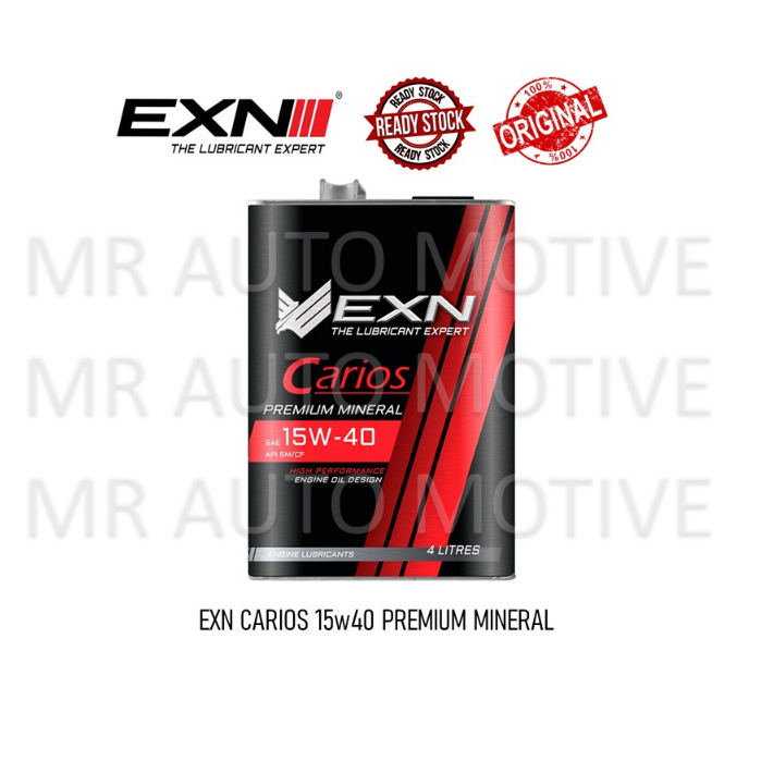 ENGINE OIL EXN CARIOS SAE 15W40 PREMIUM MINERAL 4L | Shopee Malaysia