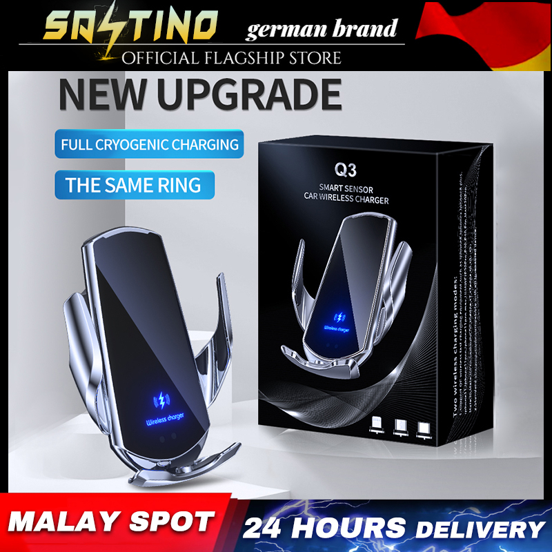 SANTINO Q3 15W Fast Car Wireless Charger For Samsung i Phones Android ...
