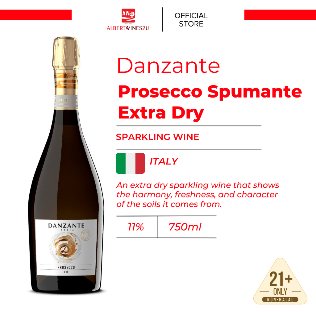 Danzante Prosecco Spumante Extra Dry 意大利 起泡酒 | Shopee Malaysia