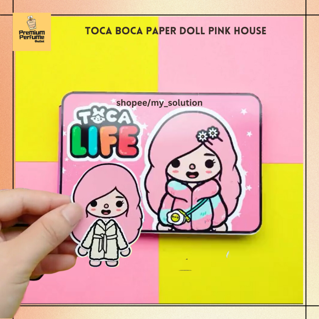 Paper Doll House Toca Boca Paperdoll Toca Boca Pink House Paper Book ...