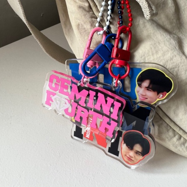 (Readystock) GEMINIFOURTH Fanmade Name BubbleHead Keychain Keyring ...