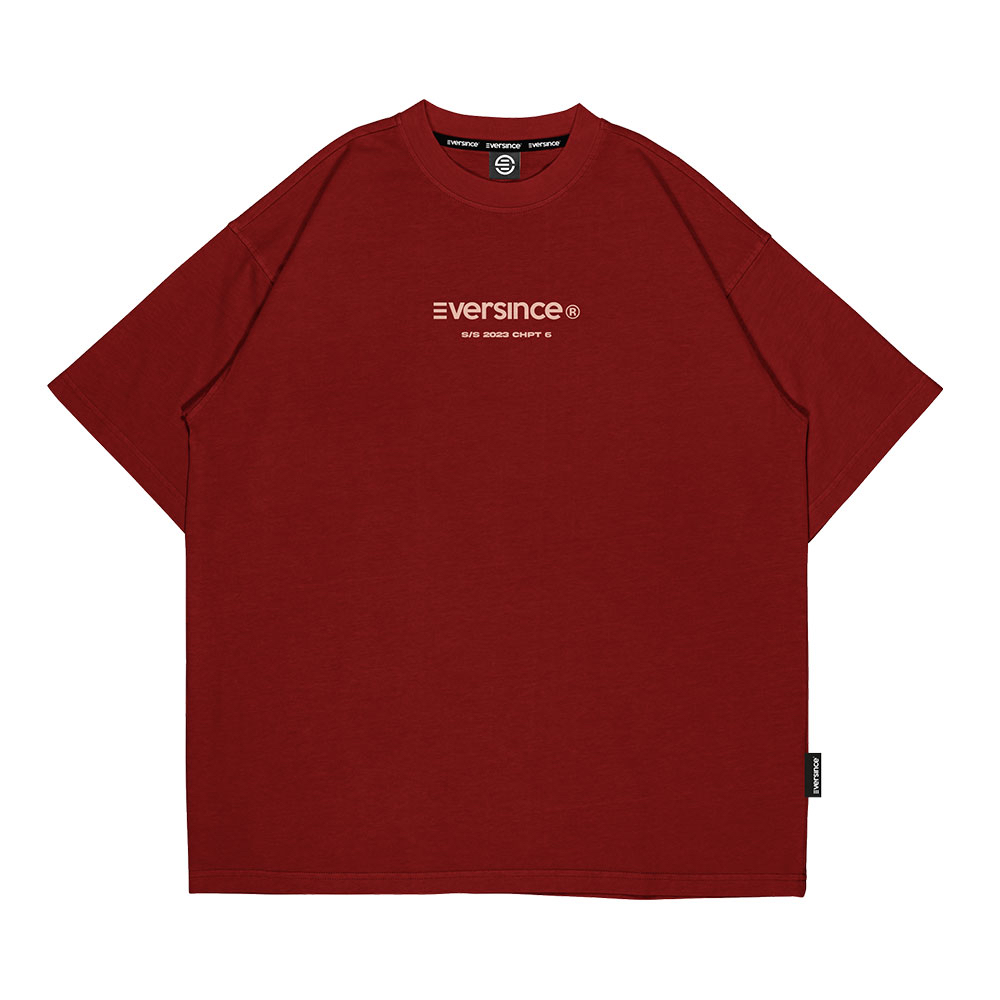 Eversince Ascent Oversized Graphic Tee Maroon | Shopee Malaysia