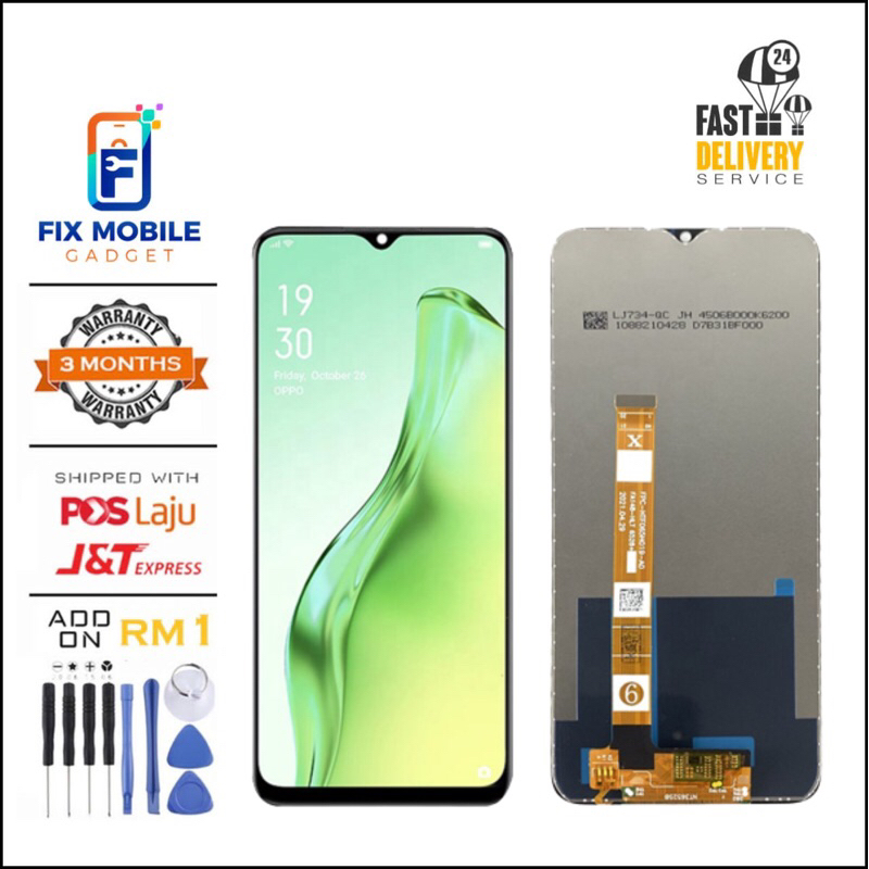 OPPO A31 C3 A5(2020) A9(2020) REALME 5 REALME 5I LCD TOUCH SCREEN ...