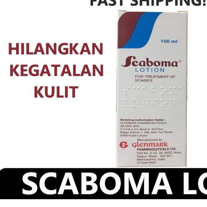 SCABOMA LOTION 100ML TREATMENT OF SCABIES MERAWAT SCABIES | Shopee Malaysia