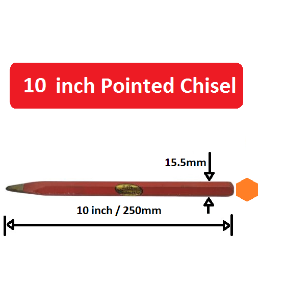CHINA 8 inch 10 inch Concrete Chisel Cold Chisel Flat / Point Pahat ...