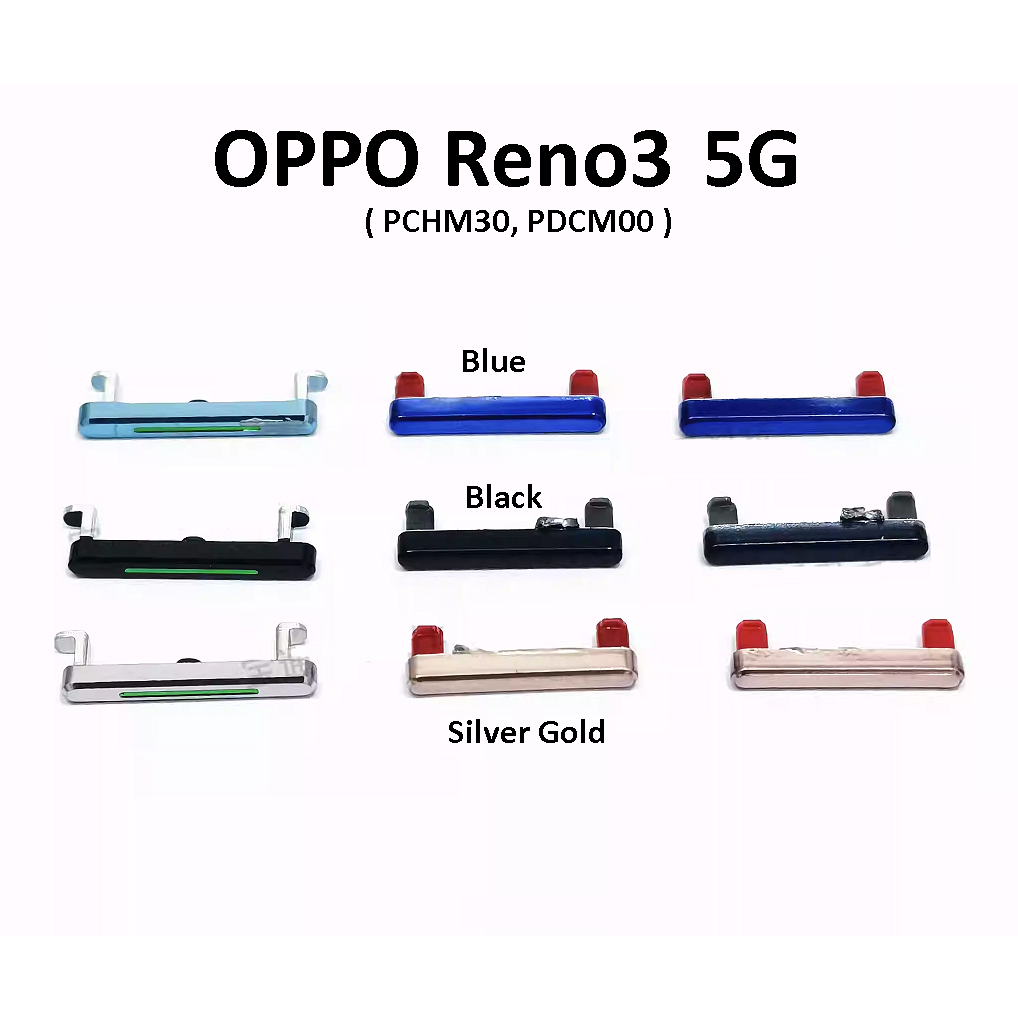 Oppo Reno 3 (5G) PCHM30 PDCM00 Power On Off Volume Up Down Lock Side ...