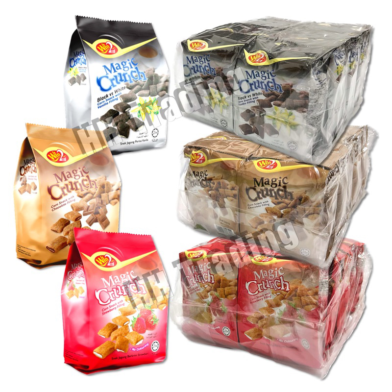60g x 10’s WIN2 MAGIC CRUNCH CORN SNACK WITH CREAM FILLING (CHOCOLATE ...