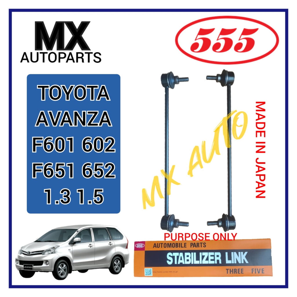 ORIGINAL 555 STABILIZER LINK FRONT TOYOTA AVANZA F601 F602 F651 F652 1. ...