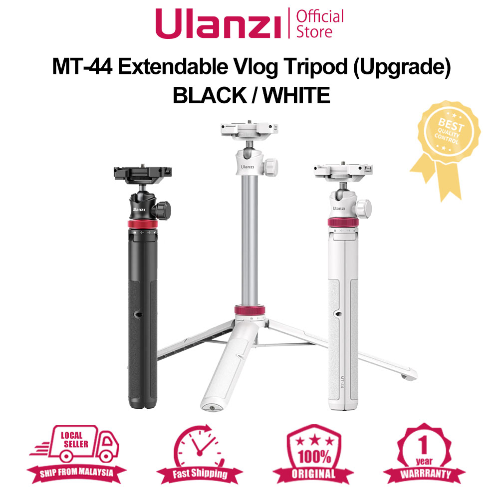 Ulanzi Extendable Vlog Tripod - Black/White MT-44 | Shopee Malaysia