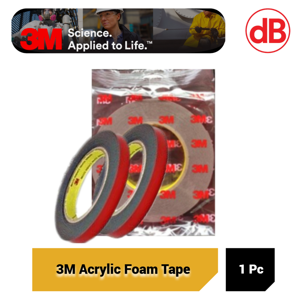 (2 pcs) 3M 42108 Double Tape set ( Super Strong - Interior and Exterior ...