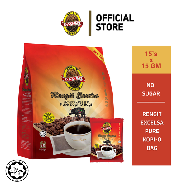 Rengit Excelsa Pure Kopi-O Bag [HALAL]- 15's x 15g | Shopee Malaysia