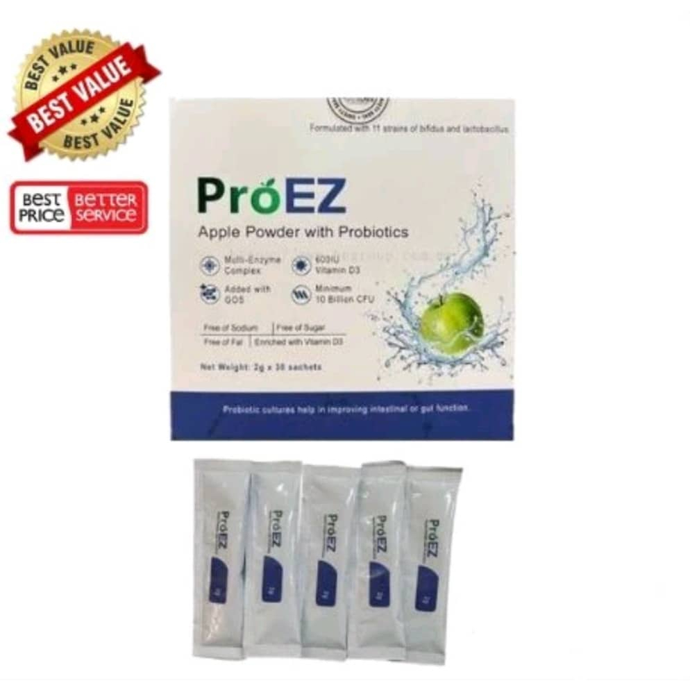 (10% CASHBACK AVAILABLE!) PROEZ APPLE POWDER WITH PROBIOTICS 2G X 30'S ...