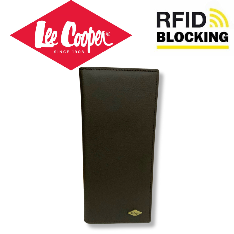 Lee Cooper RFID-Blocking Genuine Leather Bifold Long Wallet YLW228-G2 ...