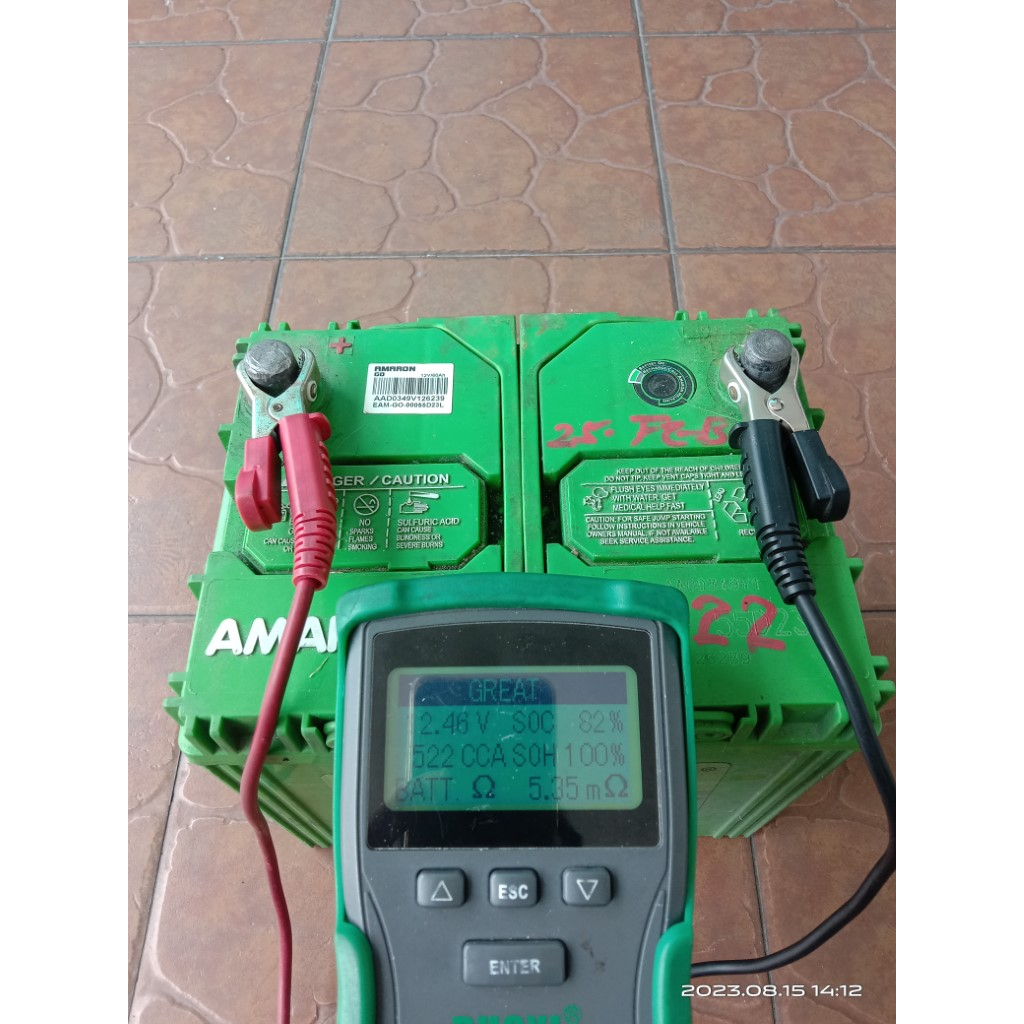 (USED) AMARON GO 55D23L (MF) - 60AH - Car Battery - Camry, Innova ...