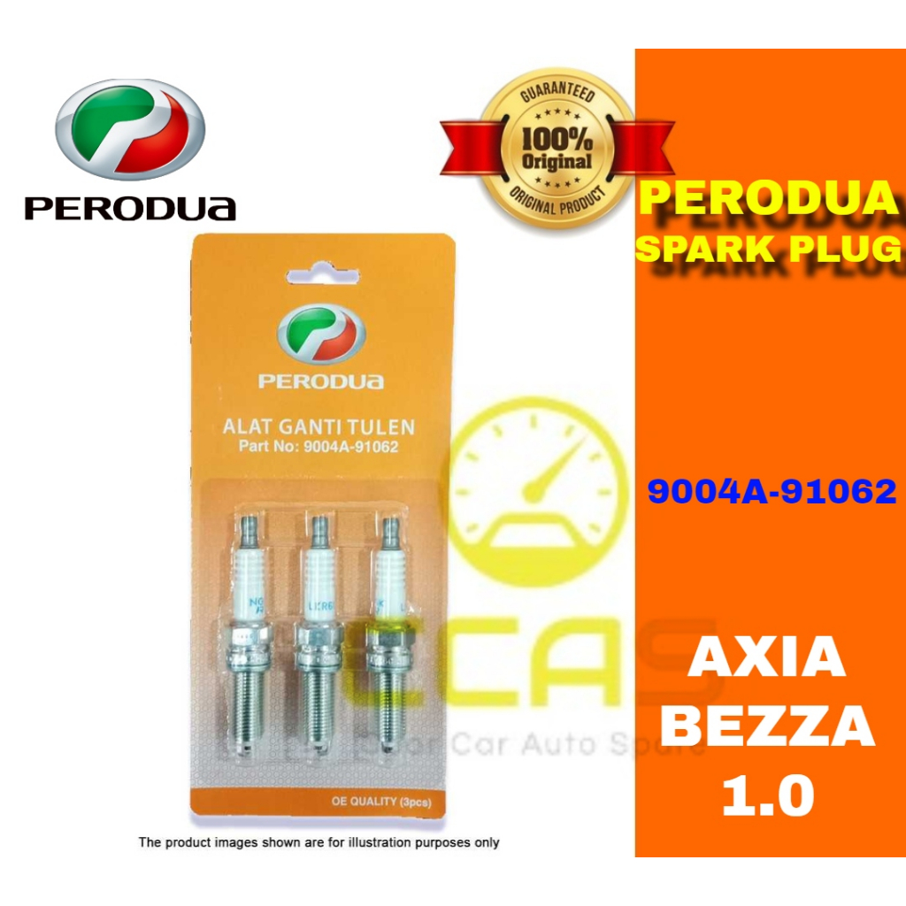 100% GENUINE PERODUA ORIGINAL SPARK PLUG FOR AXIA/BEZZA 1.0CC ONLY 100% ...