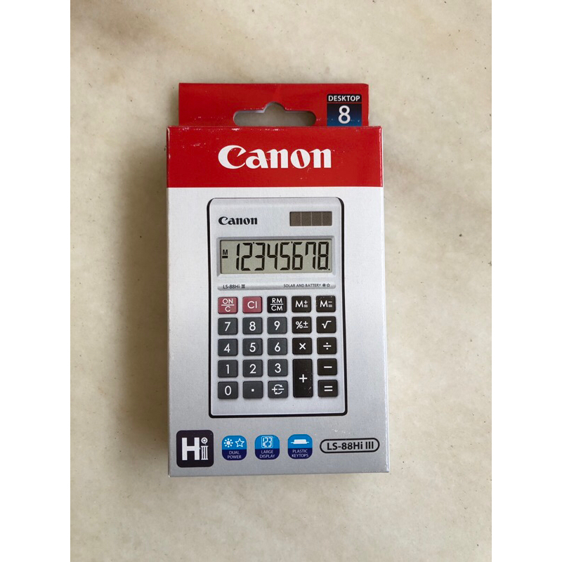 *100% Original* Canon Calculator LS-88Hi III (8 Digits) | Shopee Malaysia
